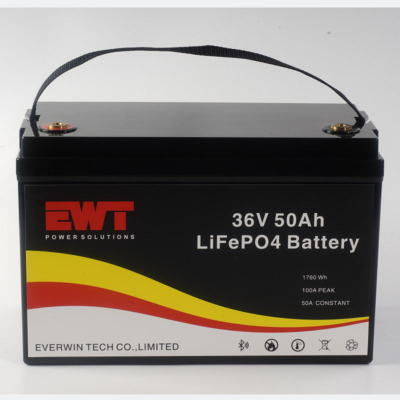 Rechargeable 36V Lithium Ion Battery Pack 36V 50Ah LiFePO4 Battery Pack ...
