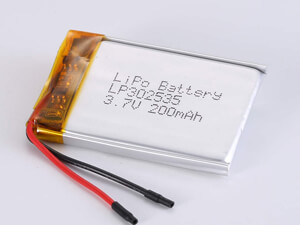 LP302535 3.7V 200MAH High Rate Type LiPo Pack with 3.7V Voltage ...
