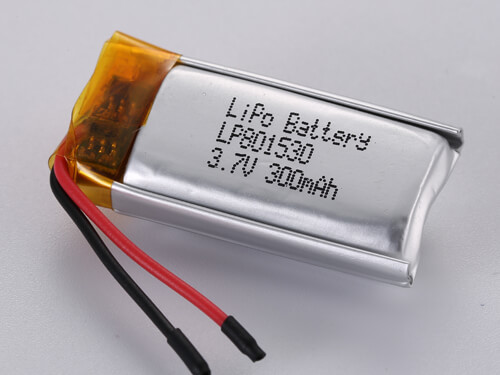LP801530 3.7V 300MAH Lithium Polymer Rechargeable Battery for -20 To 60 ...